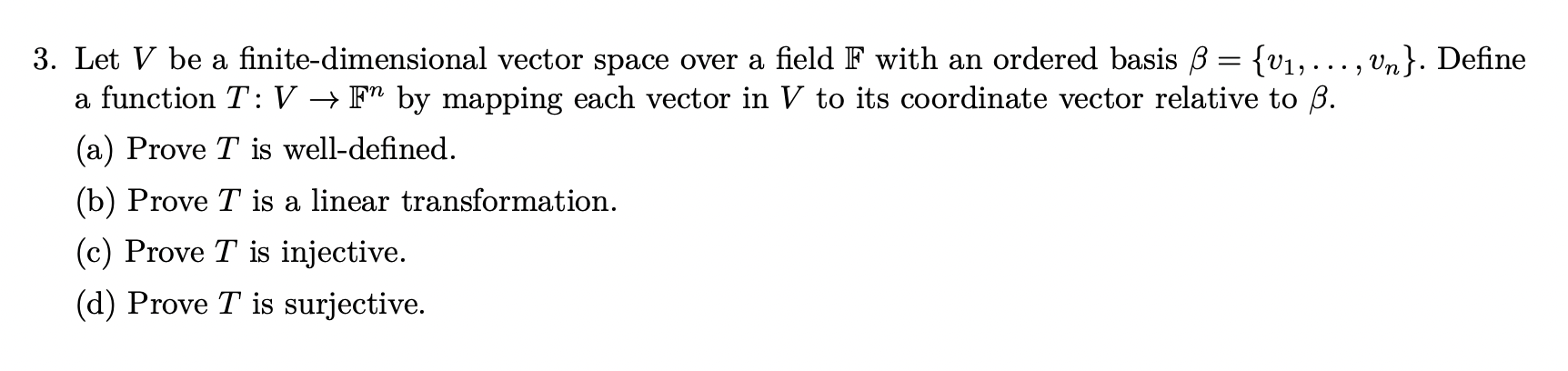 Solved = 3. Let V be a finite-dimensional vector space over | Chegg.com