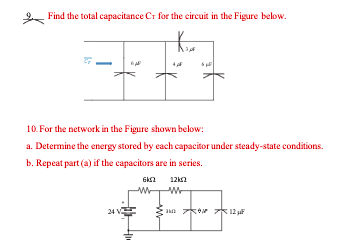 Solved Find the total capacitance Ct for the circuit in the | Chegg.com