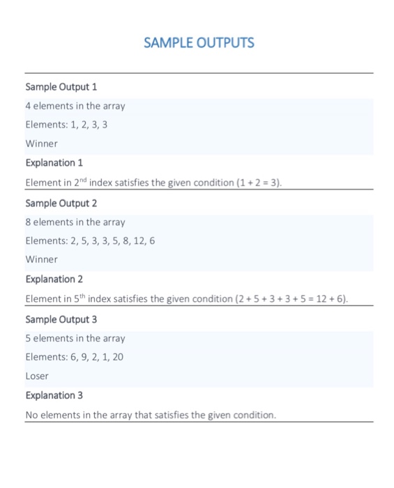 Solved Question Create An Array With A Size Of An Integer