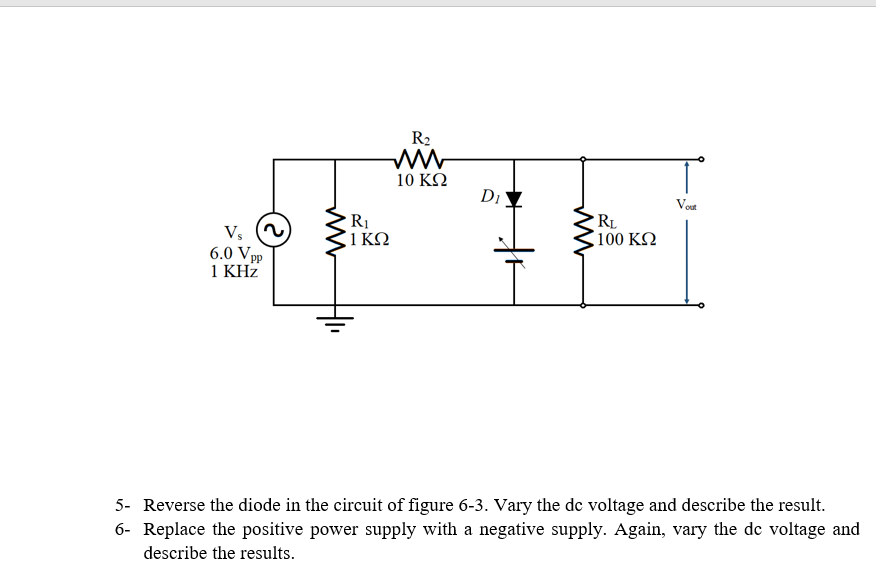 Solved 1- Connect the circuit shown in Figure 6-1. Connect | Chegg.com