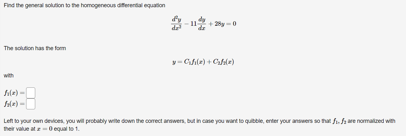 Solved Find the general solution to the homogeneous | Chegg.com