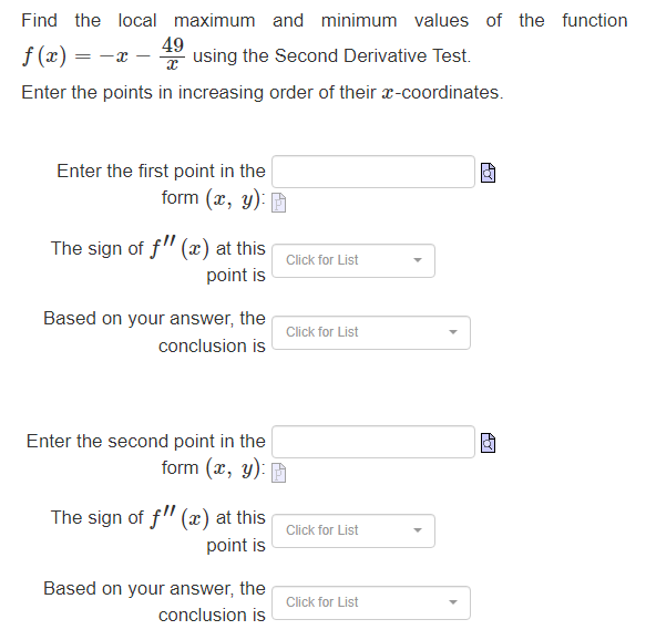 Solved The Options for the first and third list are: | Chegg.com