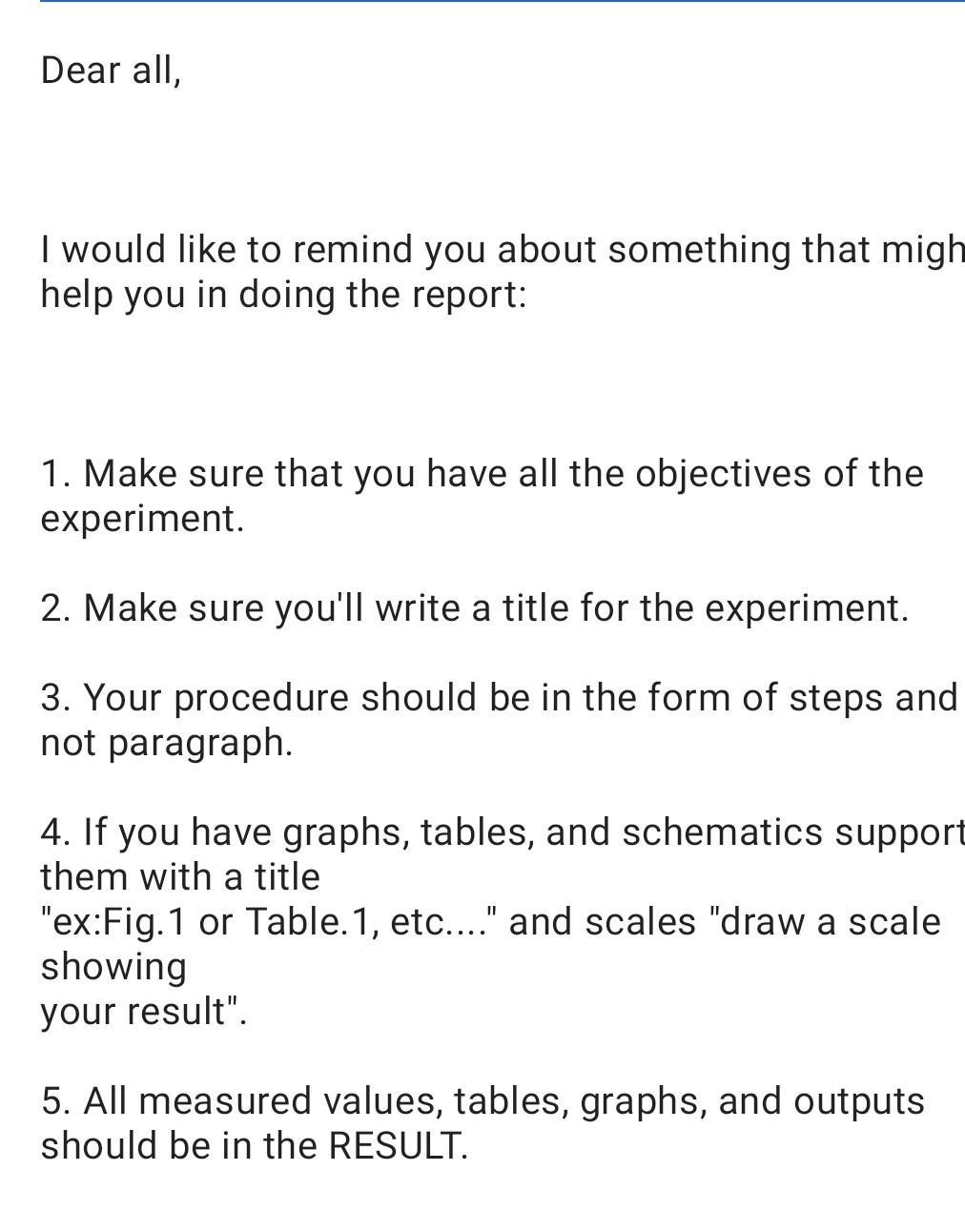 Solved I. Objectives of the Experiment (10points) Click here | Chegg.com