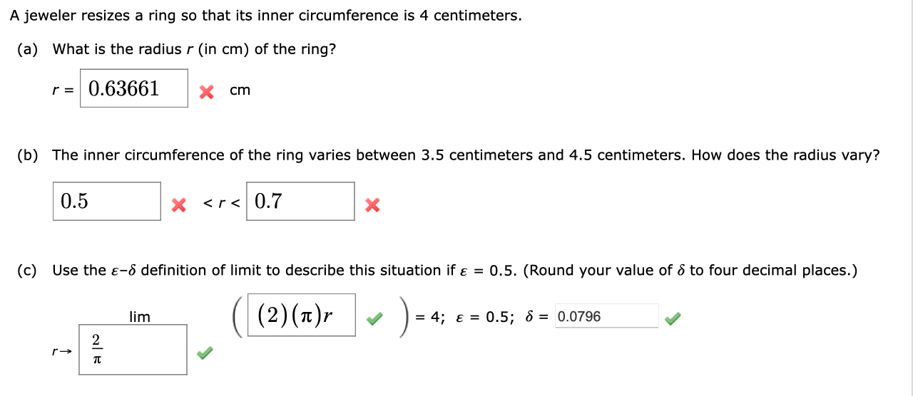 Solved A Jeweler Resizes A Ring So That Its Inner