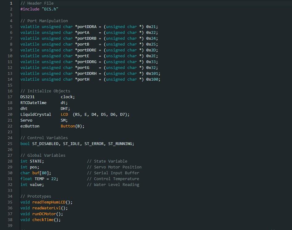 Solved Can I get help converting this Arduino code into a | Chegg.com