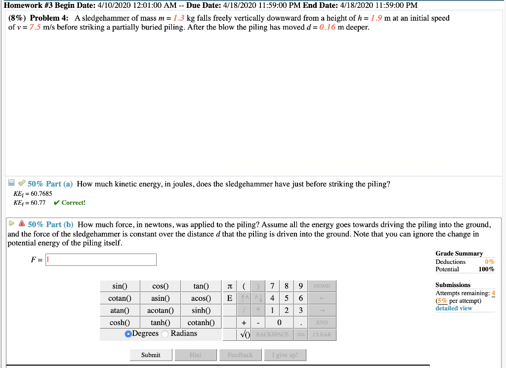 Solved Homework 3 Begin Date 4 10 2020 12 01 00 Am Due