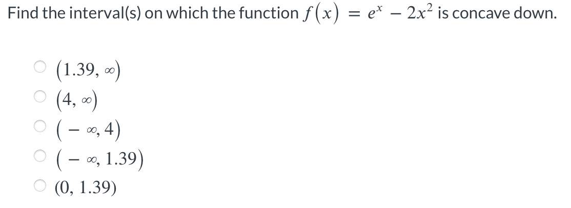 Solved Find the interval(s) ﻿on which the function | Chegg.com