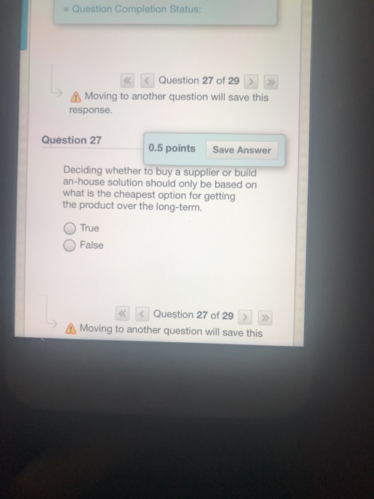 Solved Save and Submit Question 29 of 29 Click Submit to | Chegg.com
