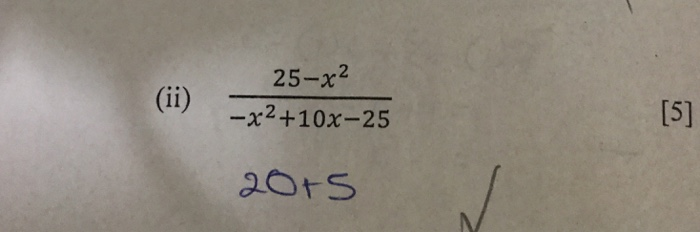 Solved 25-x2 2+10x-25 | Chegg.com