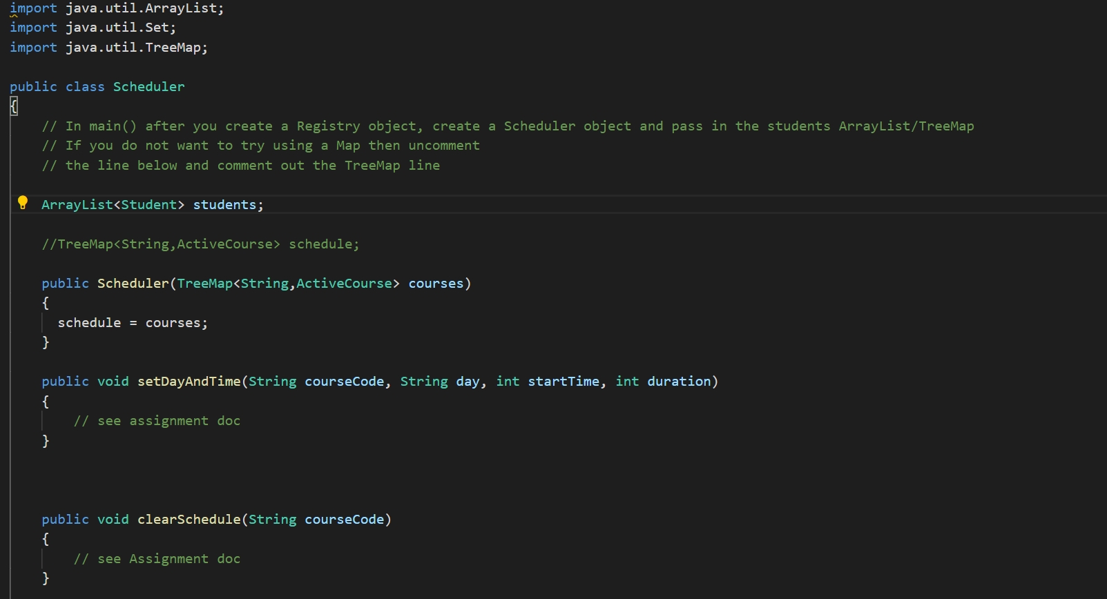 Java : 3. Add a new class Scheduler. This class is | Chegg.com