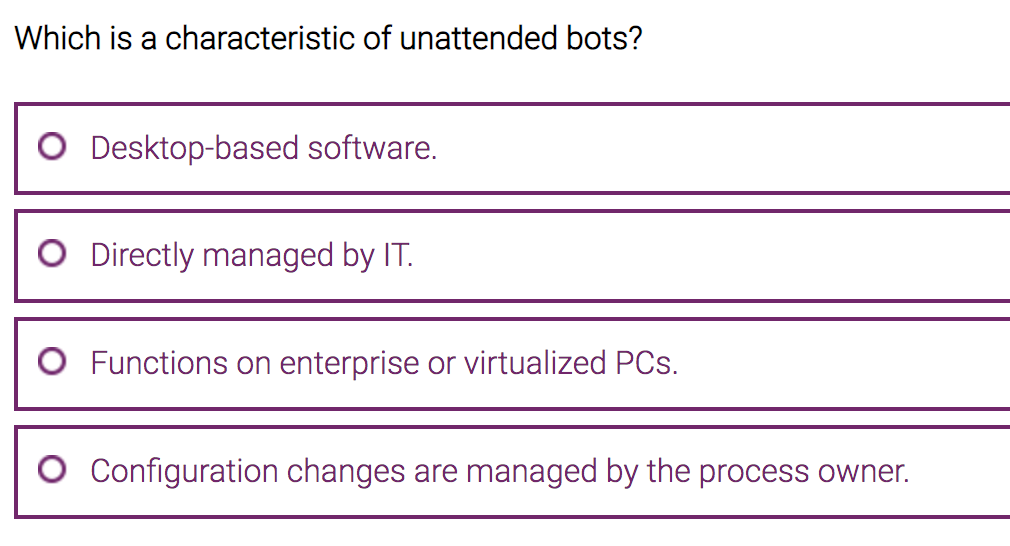 Solved Which is a key step in building a bot? Identify bot | Chegg.com
