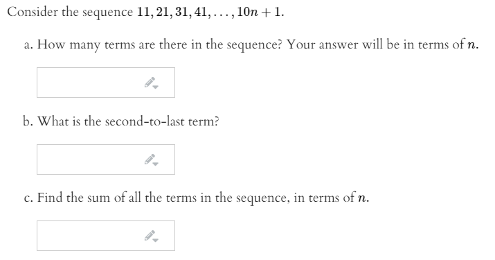 Solved Consider the sequence 11, 21, 31, 41, ..., 10n +1. a. | Chegg.com