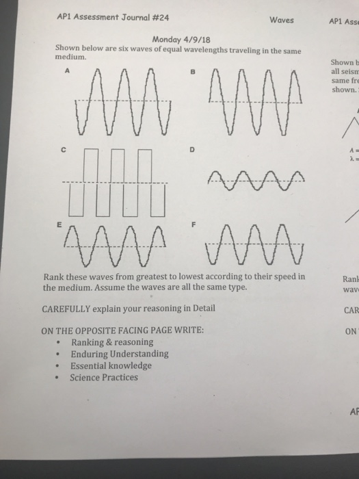 Solved API Assessment Journal #24 Waves API Asse Monday | Chegg.com