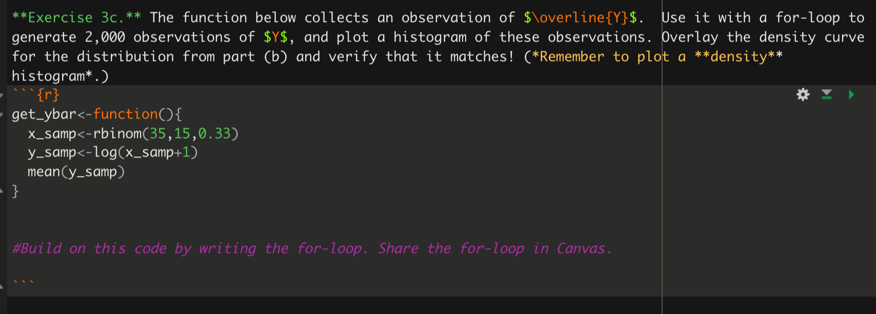 Solved 199 **Exercise 3a. ** Using vectorized | Chegg.com