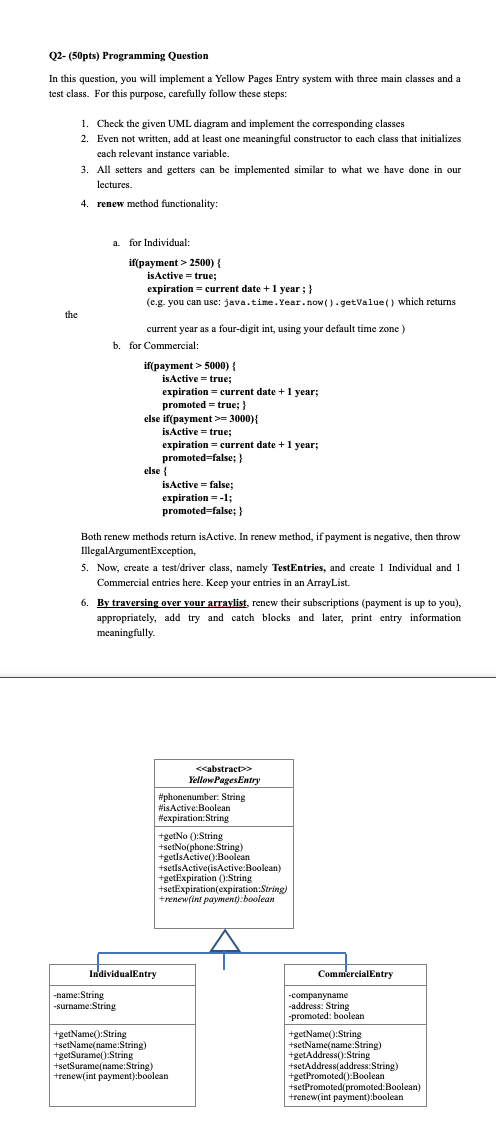 Q2-(50pts) Programming Question In this question, you | Chegg.com