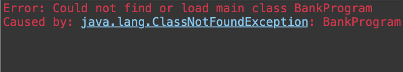 Solved help asap please Java Program wont work, bank | Chegg.com