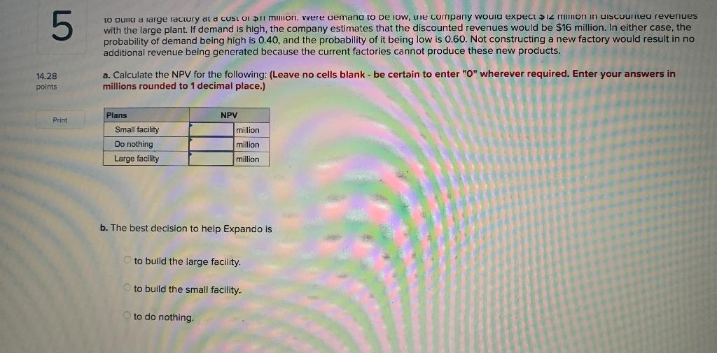 Solved 5 Problem 4-8 (Algo) 14.28 points Expando, Inc. is | Chegg.com