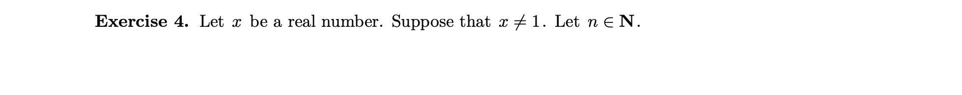 Solved Exercise 4. Let x be a real number. Suppose that | Chegg.com