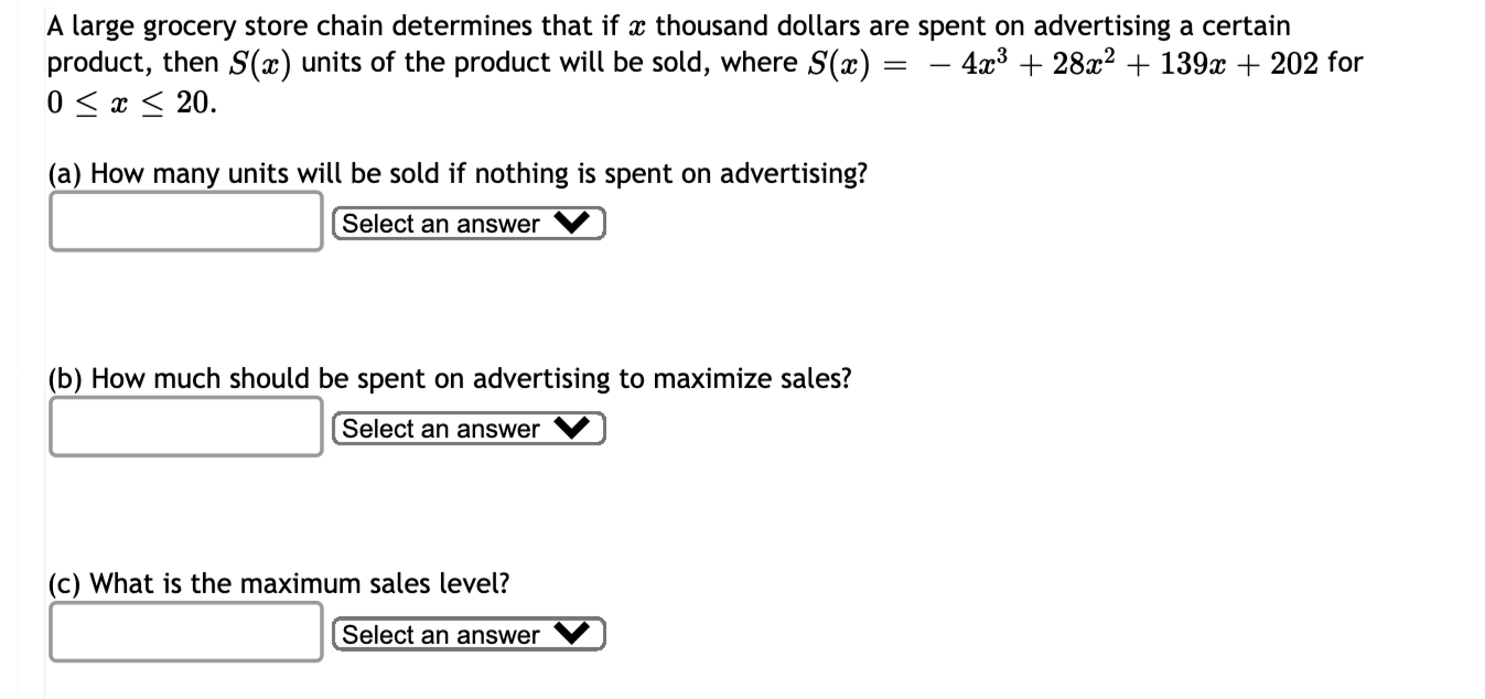 Solved A large grocery store chain determines that if x | Chegg.com