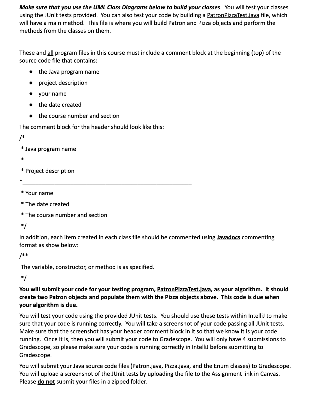 Solved Programming Project 6 - The Pizza Experience Note: | Chegg.com