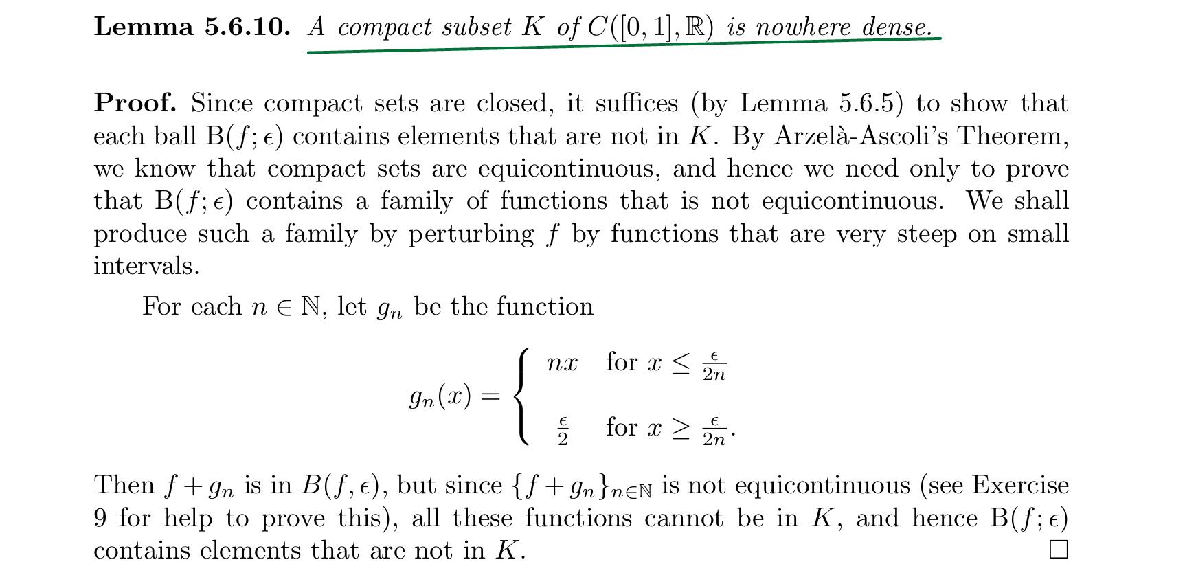 Solved Proof. Since compact sets are closed, it suffices (by | Chegg.com