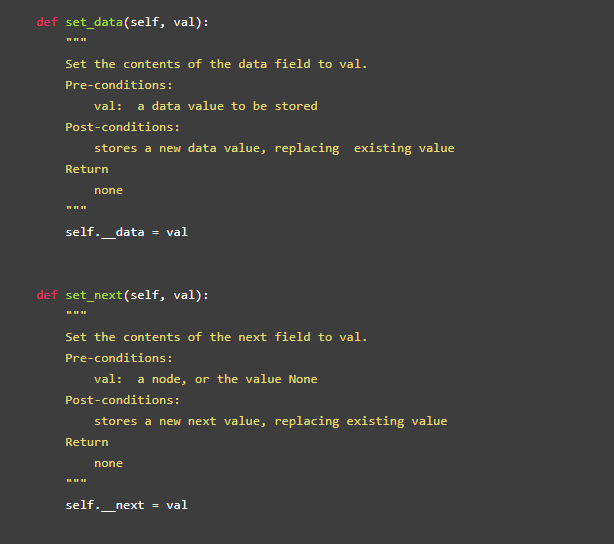 Solved Node Adt Class Nodeobject Def Initself Data 0240