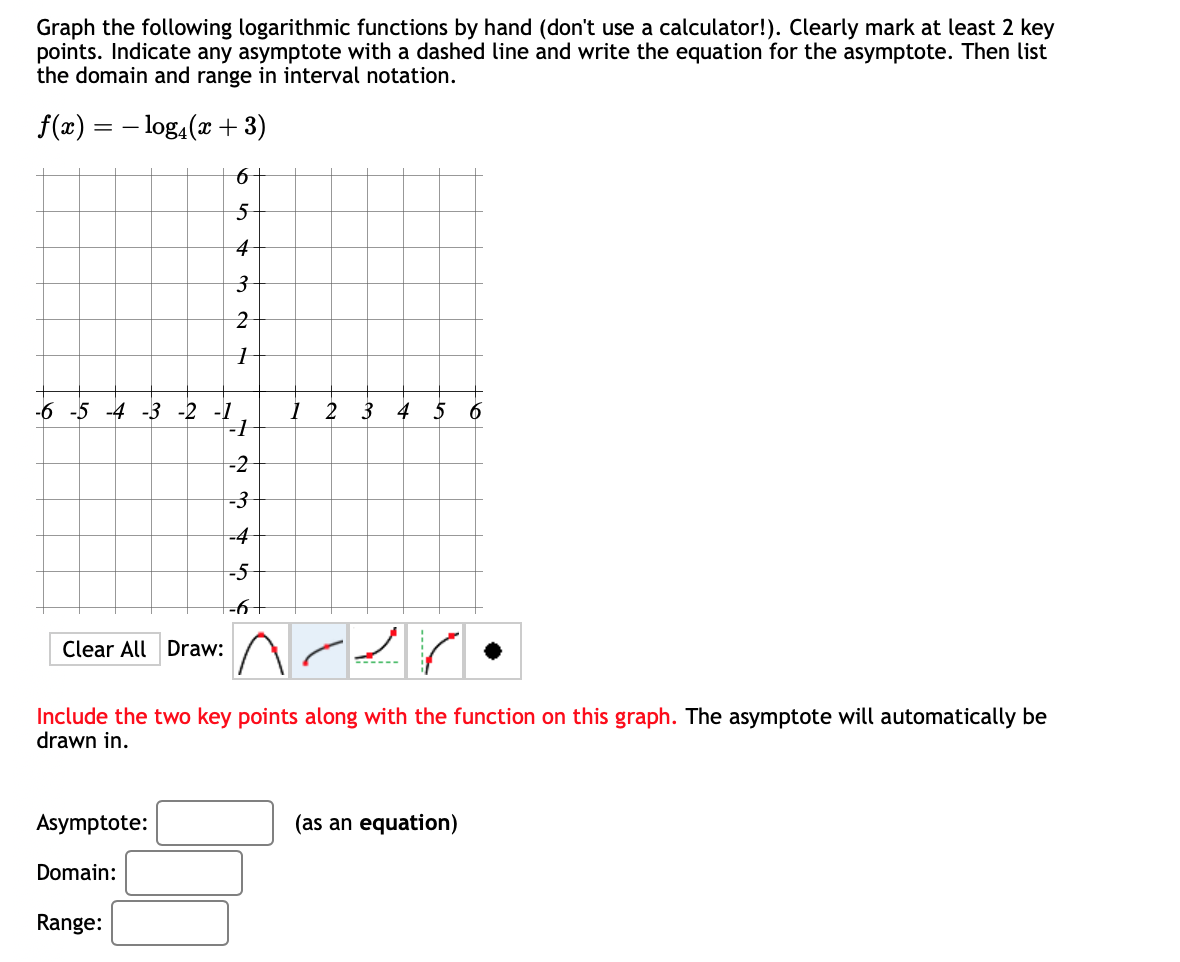 Solved Graph the following logarithmic functions by hand | Chegg.com