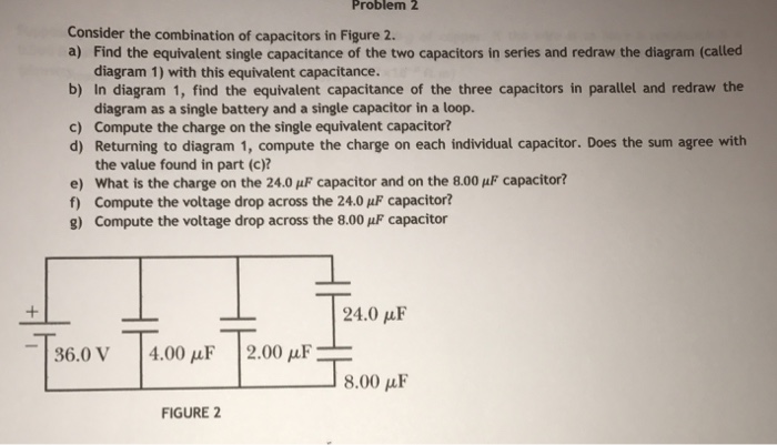 Solved Problem 2 Consider the combination of capacitors in | Chegg.com