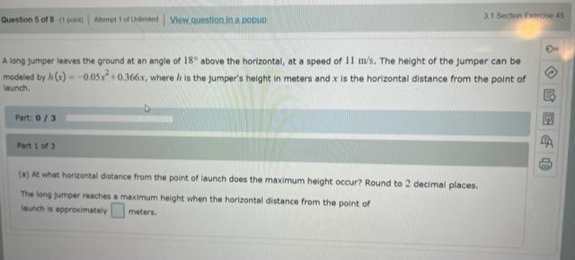 Solved Consider the given function, k(x)=5x2−15x+3 (a) State | Chegg.com