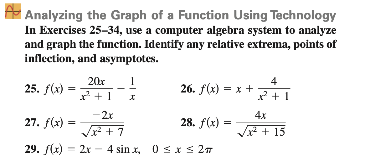Solved For exercise 29, use a computer algebra system to | Chegg.com
