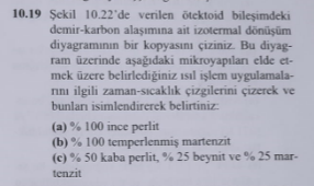 Şekil 10.22 Ötektoid biles sahip bir demir-karbon | Chegg.com