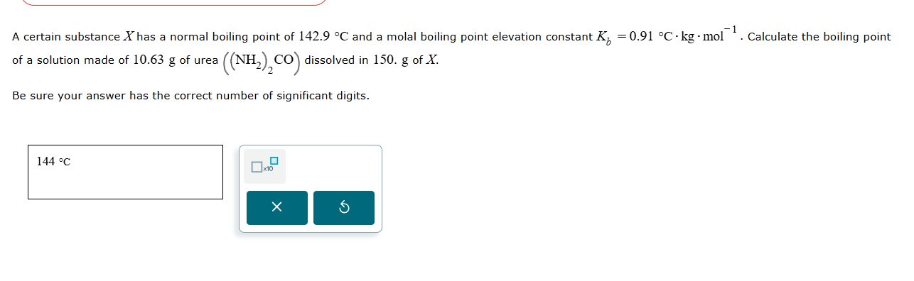 Solved A certain substance x ﻿has a normal boiling point | Chegg.com