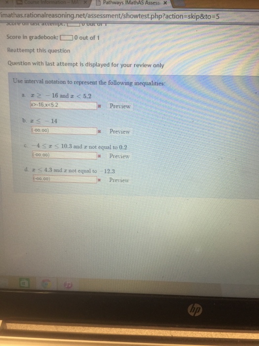 Solved Pathways IMathAS Assess x | Chegg.com