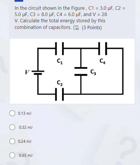 Solved In the circuit shown in the Figure, C1=3.0μF,C2= | Chegg.com