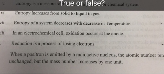 Solved Entropy Increase From Solid To Liquid To Gas Chegg