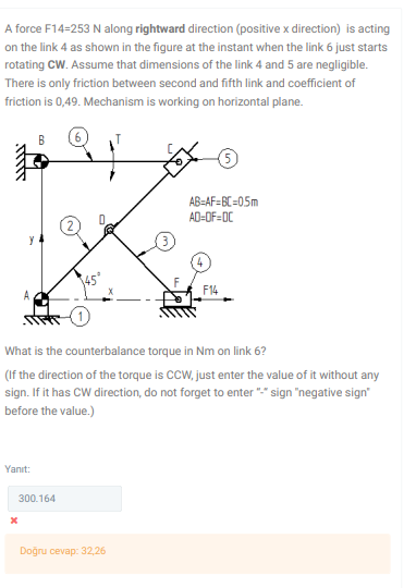Solved A force F14=253 N along rightward direction (positive | Chegg.com