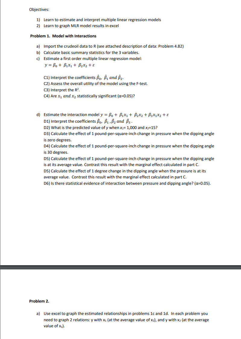 Solved view"> ﻿View(lab2)> lm.MLR = lm(lab2$OILREC ~ | Chegg.com