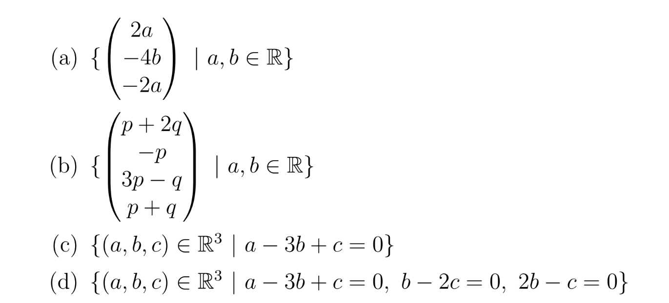 Solved For each subspace below find a basis for the subspace | Chegg.com Solved For each subspace below find a basis for the subspace | Chegg.com