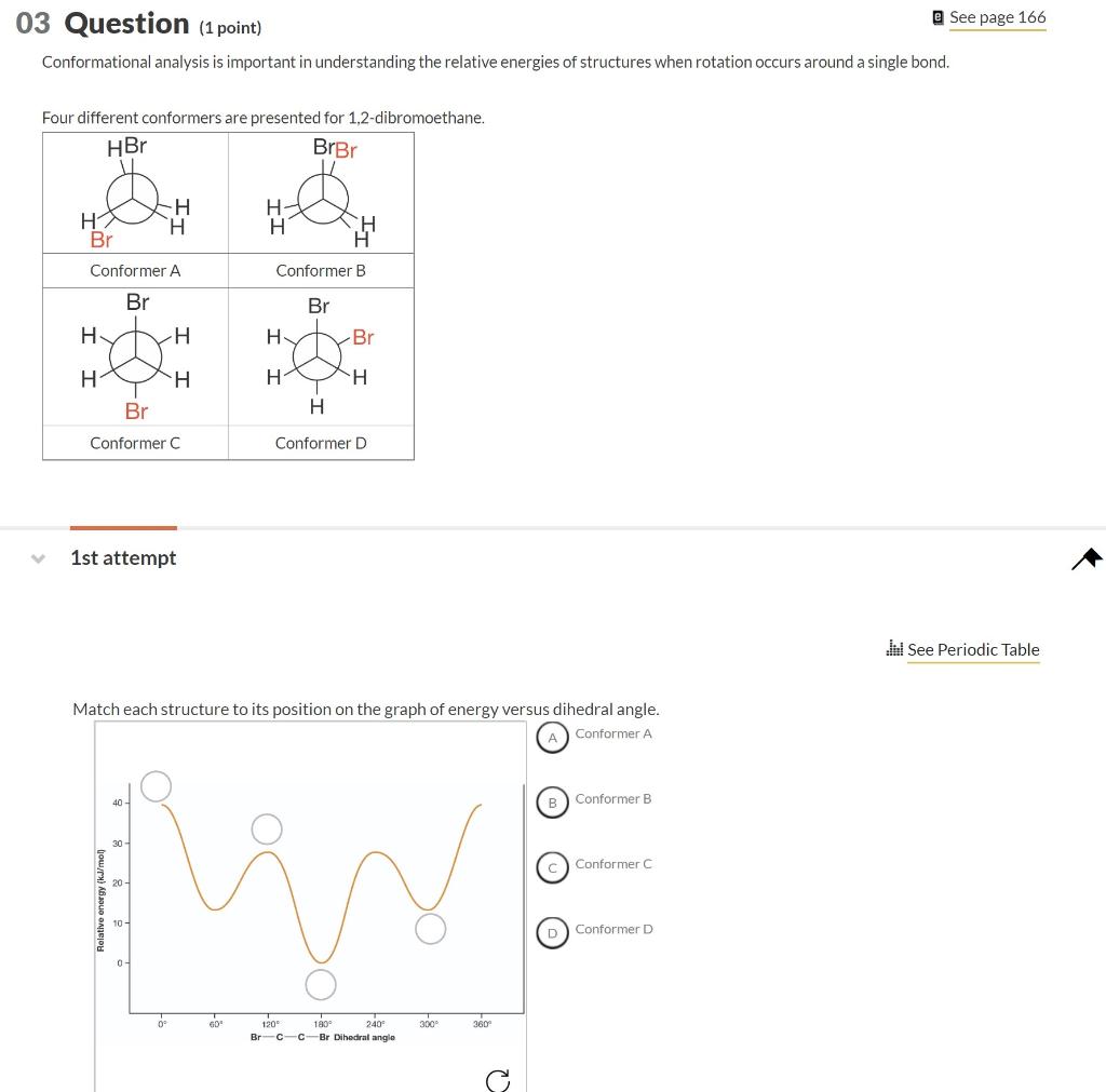 Solved Conformational analysis is important in understanding | Chegg.com