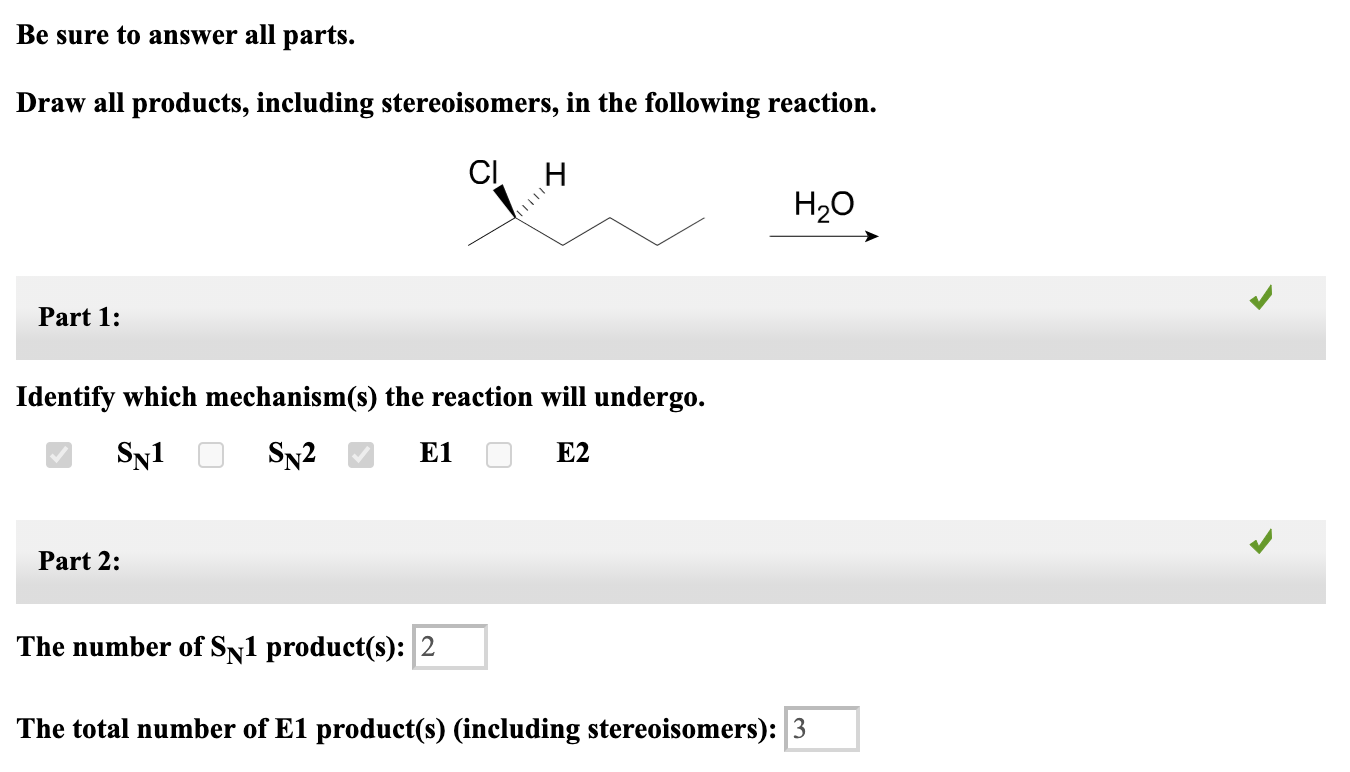 Solved Be sure to answer all parts. Draw all products, | Chegg.com