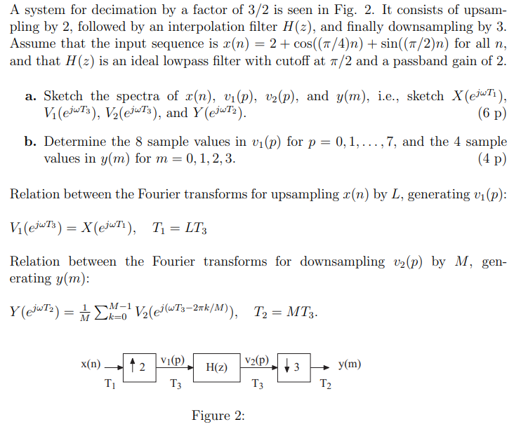 A system for decimation by a factor of 3/2 is seen in | Chegg.com