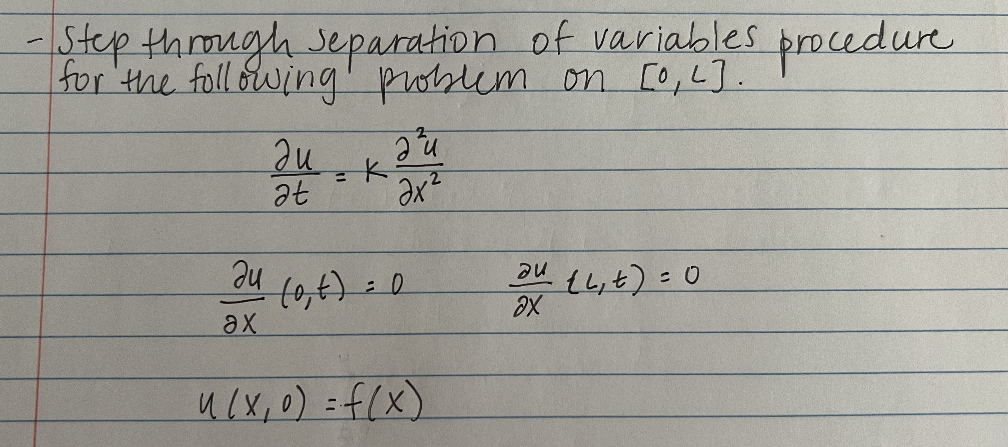 - Step through separation of variables procedure for | Chegg.com