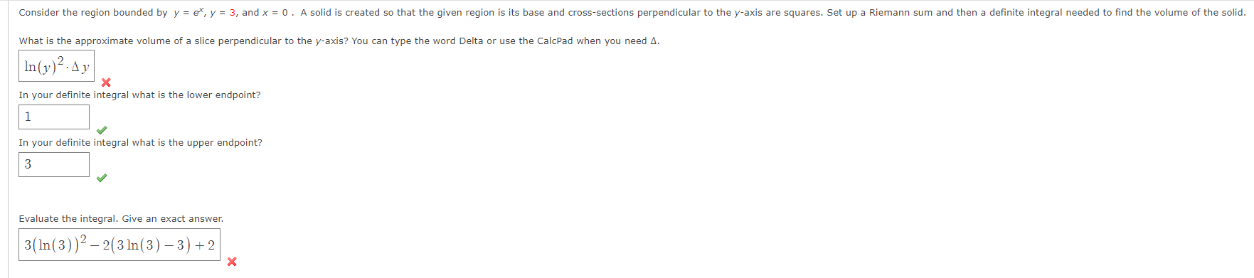 Solved What is the approximate volume of a slice | Chegg.com