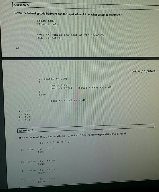 Solved Question 19 What is the value of x after the | Chegg.com
