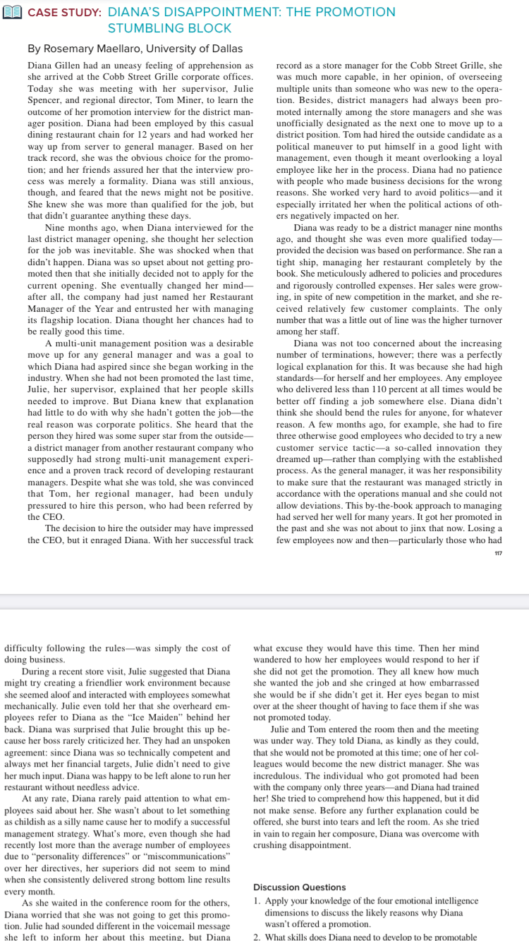 Solved to move up to a a loyal tion: last die CASE STUDY: | Chegg.com