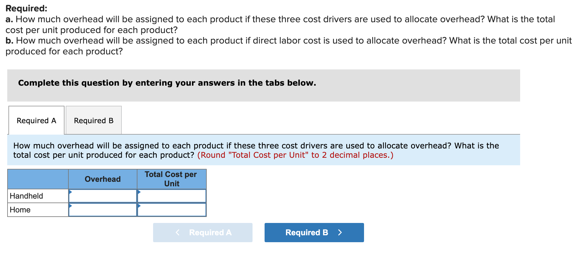 Solved Exercise 9-43 (Algo) Activity-Based versus | Chegg.com