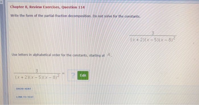 Solved Chapter 8, Review Exercises, Question 114 Write the | Chegg.com