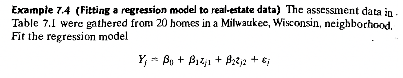 15. Use the real-estate data in Table 7.1 and the | Chegg.com