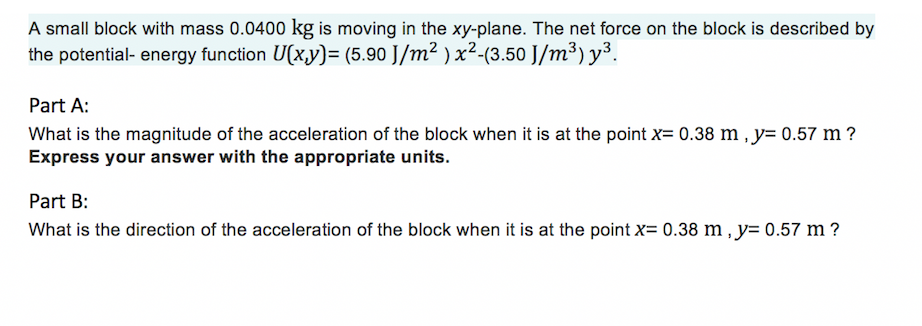 Solved A small block with mass 0.0400 kg is moving in the | Chegg.com