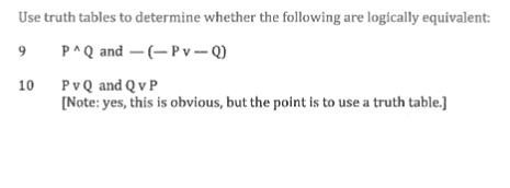 Solved Use truth tables to determine whether the following | Chegg.com